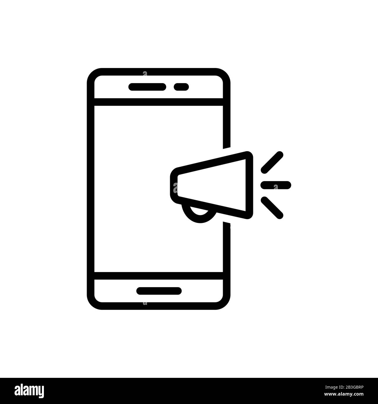 Mobile marketing icon Stock Vector Images - Alamy