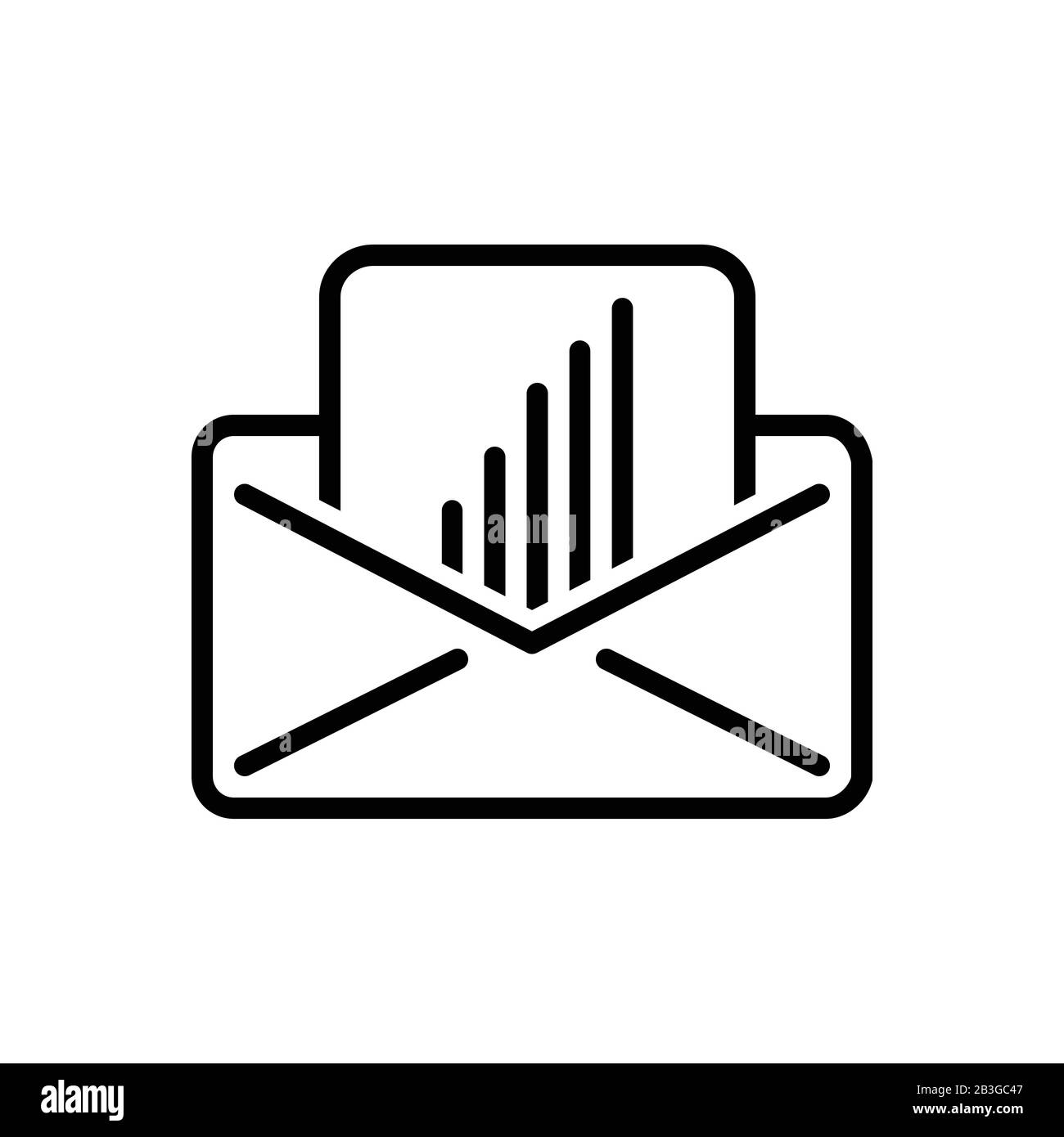 Open email icon Stock Vector Images - Alamy