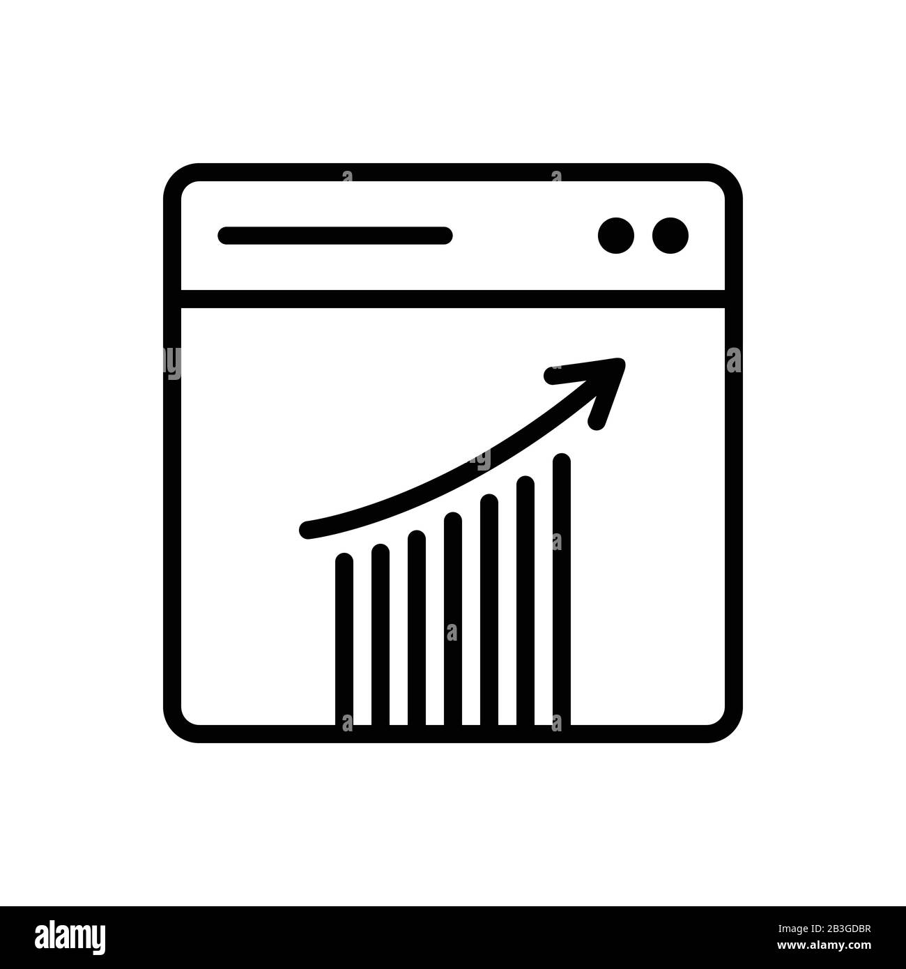 Statistics icon hi-res stock photography and images - Alamy
