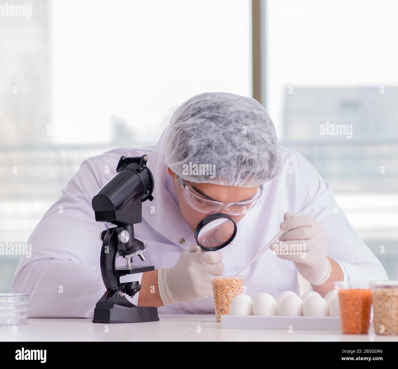 The nutrition expert testing food products in lab Stock Photo - Alamy