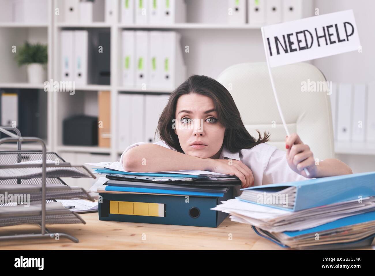 Swamped by paperwork hi-res stock photography and images - Alamy