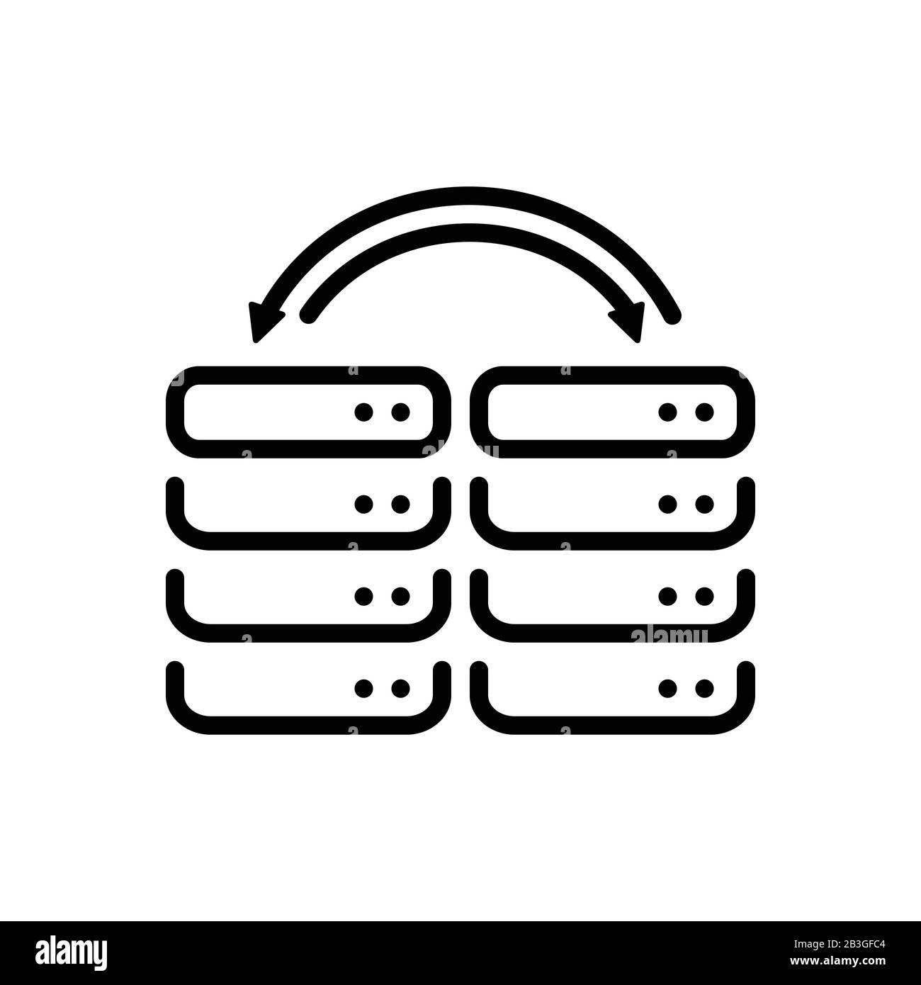 Data exchange icon Stock Vector Image & Art - Alamy