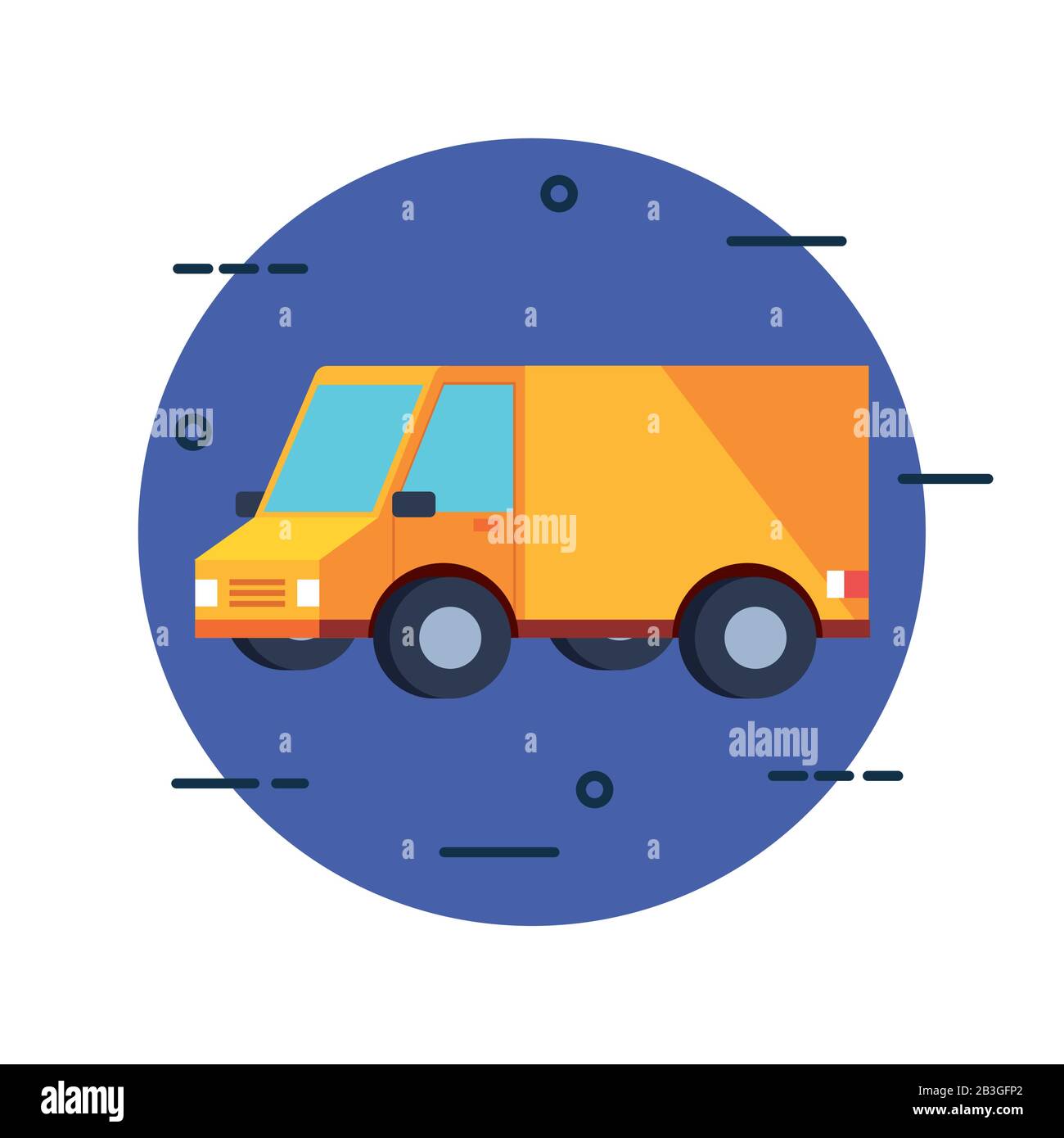 delivery yellow truck vector design Stock Vector Image & Art - Alamy