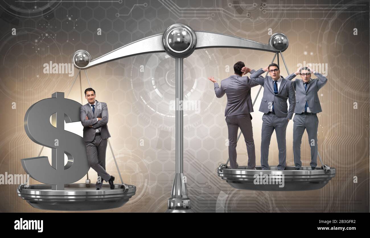 The difference between rich and poor people Stock Photo - Alamy