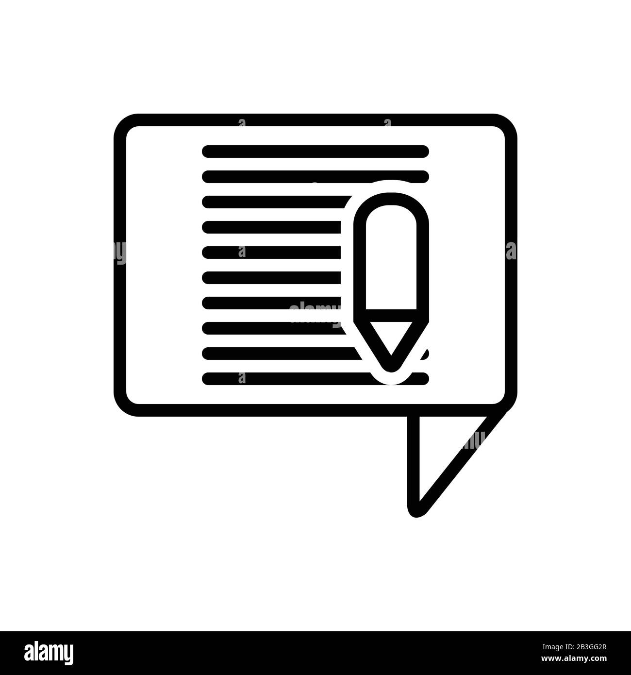 Blog article icon Stock Vector Image & Art - Alamy