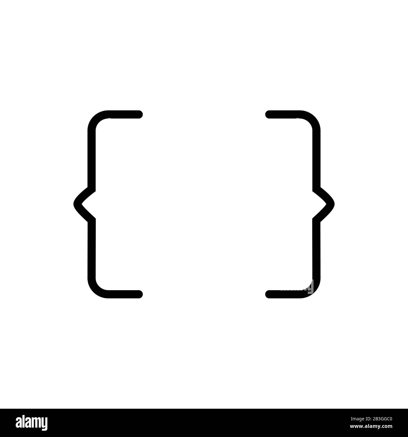 Brackets icon Stock Vector Image & Art - Alamy