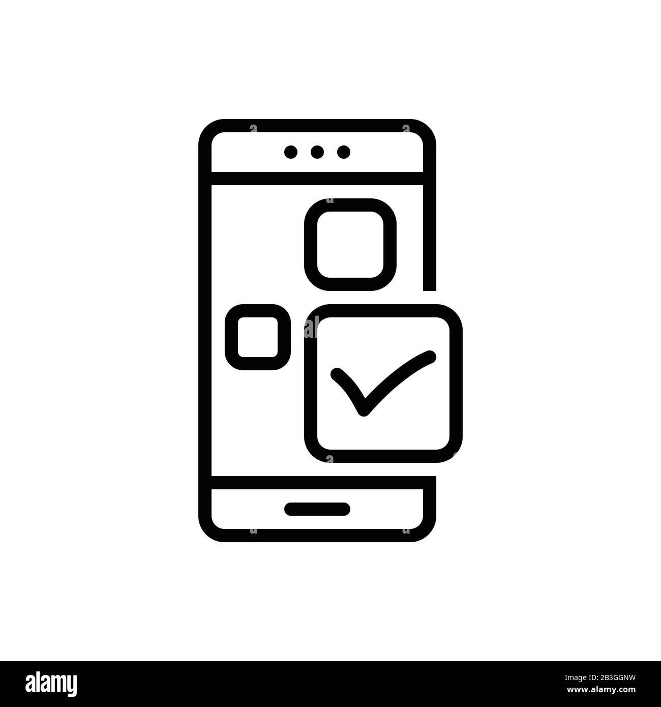 Check app icon Stock Vector Image & Art - Alamy