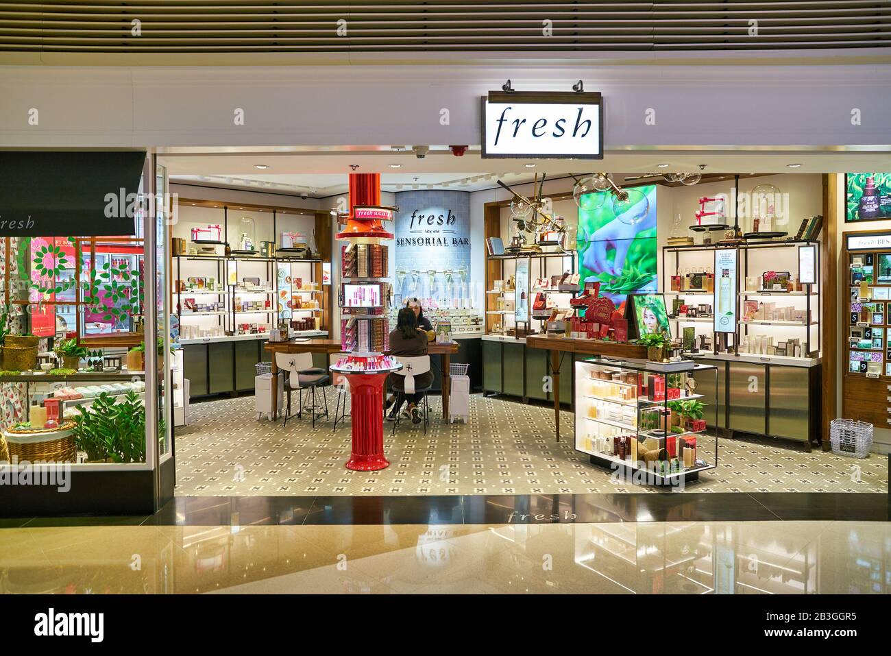 HONG KONG, CHINA - CIRCA JANUARY, 2019: Fresh storefront in Elements ...