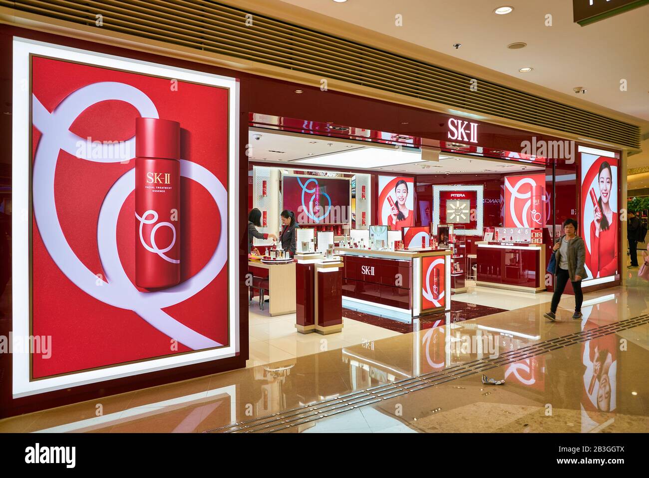 HONG KONG, CHINA - CIRCA JANUARY, 2019: cosmetic products on display at ...