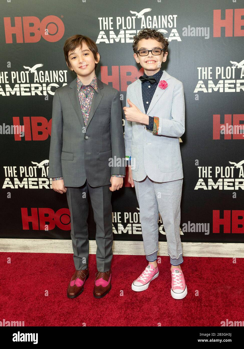 New York, NY - March 4, 2020: Azhy Robertson and Jacob Laval attend HBO ...