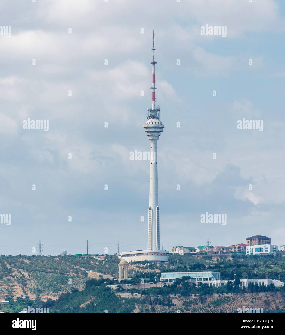 The tv tower in baku azerbaijan Stock Photo - Alamy