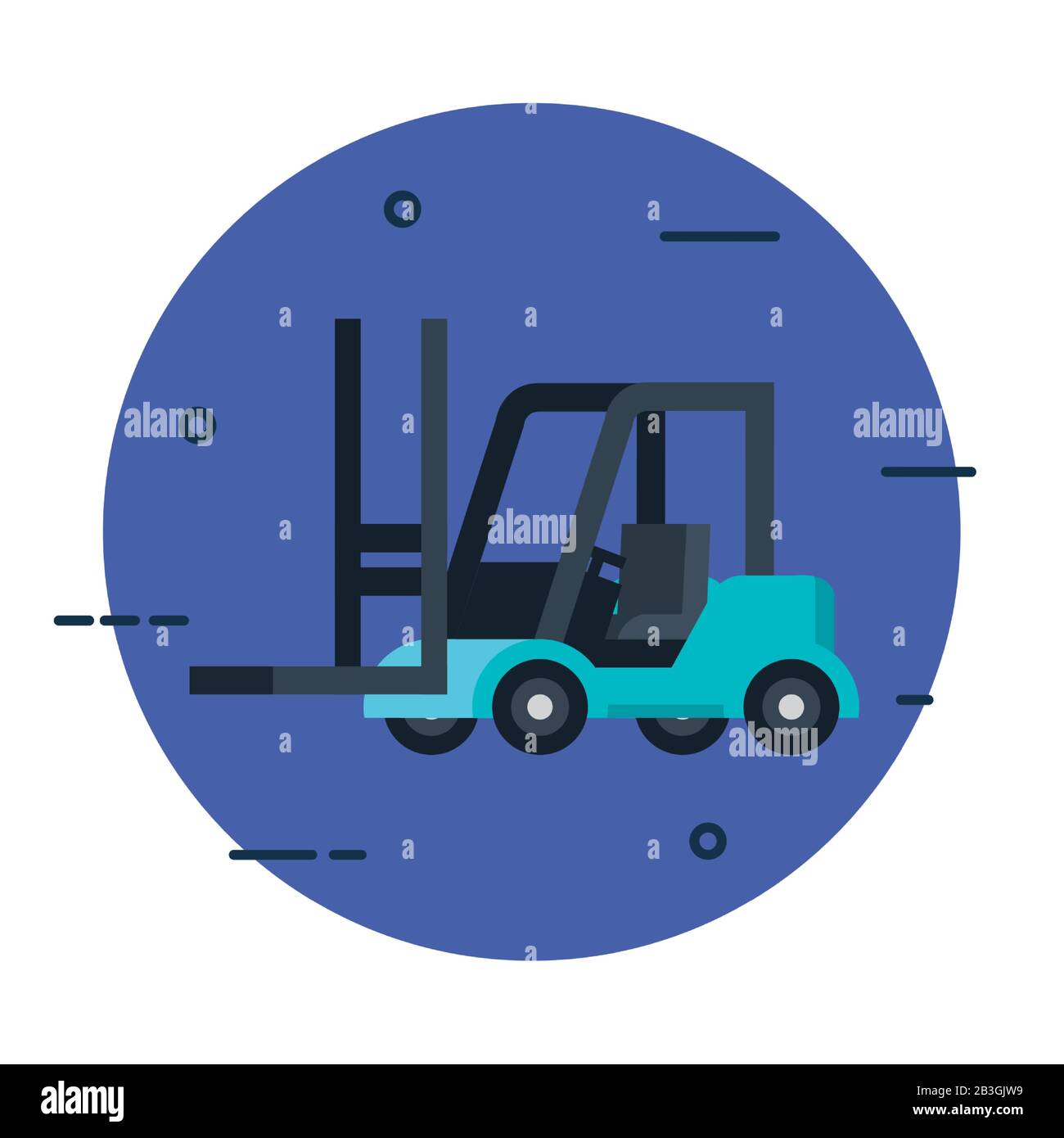 blue forklift car vector design Stock Vector Image & Art - Alamy