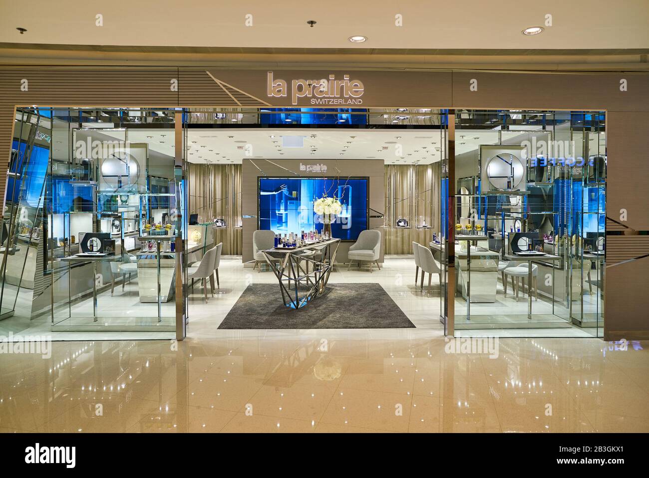 HONG KONG, CHINA - CIRCA JANUARY, 2019: La Prairie storefront in ...