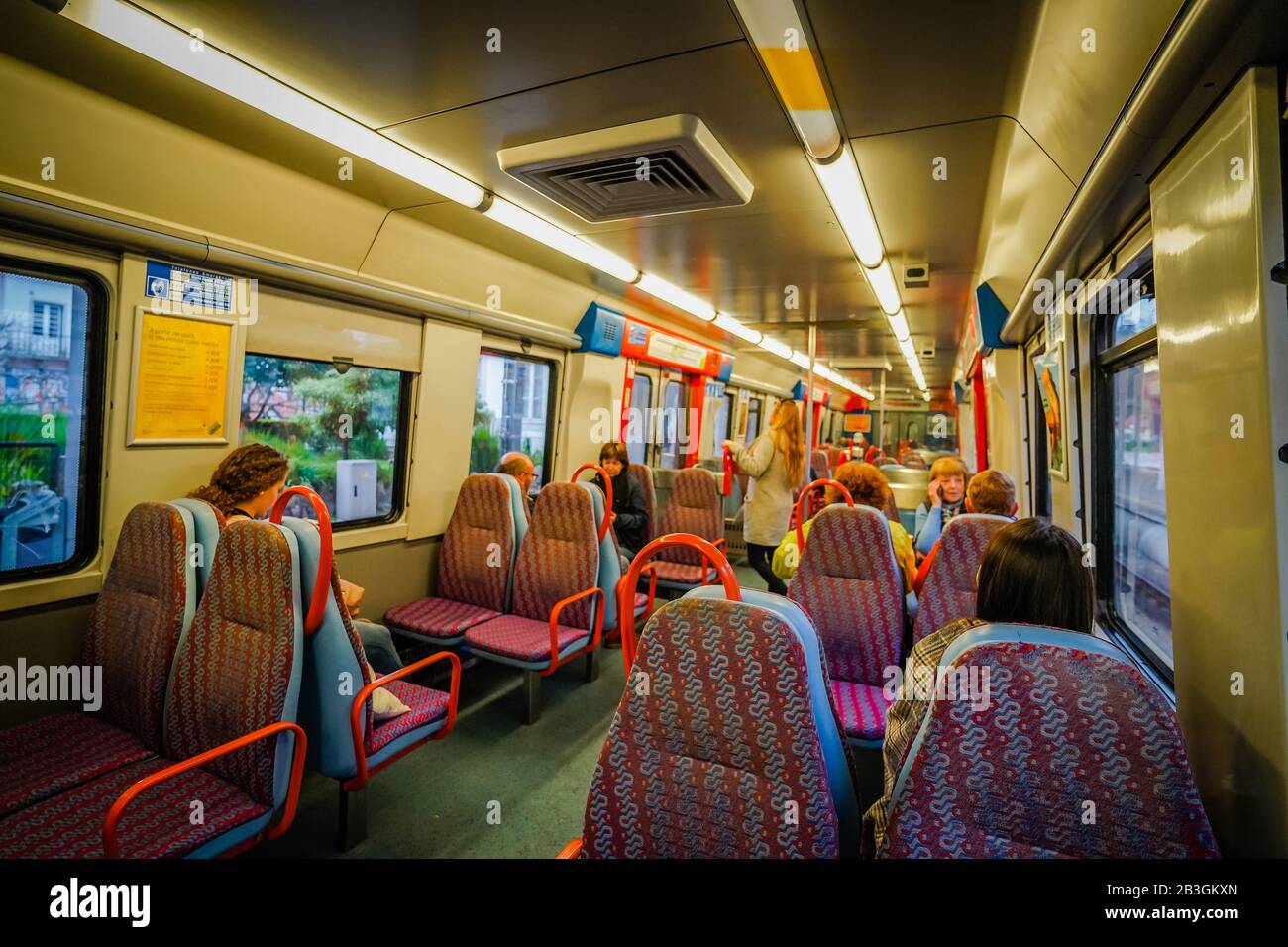 Inside a train hi-res stock photography and images - Alamy