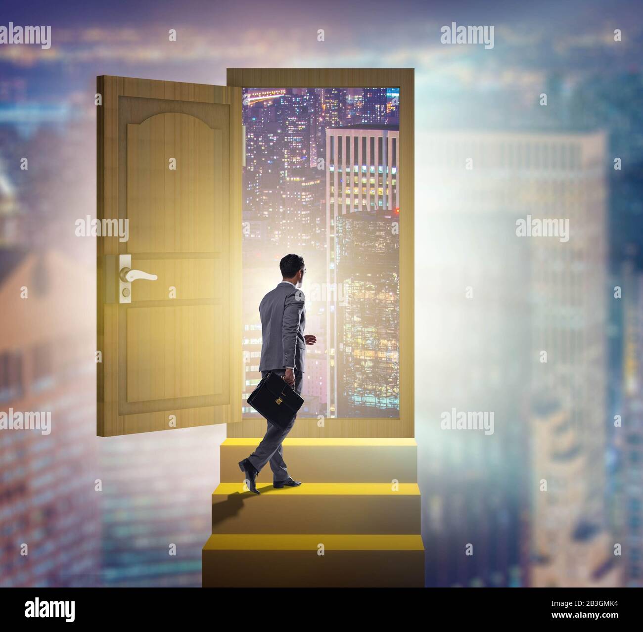 Male walking through door concept hi-res stock photography and images ...