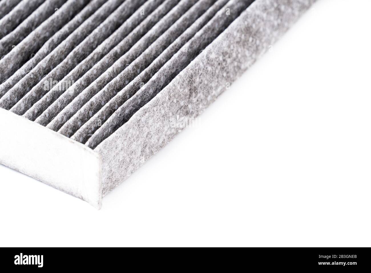 dirty car air conditioning filter isolated on white background Stock ...