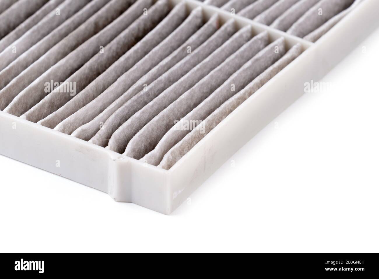 dirty car air conditioning filter isolated on white background Stock ...