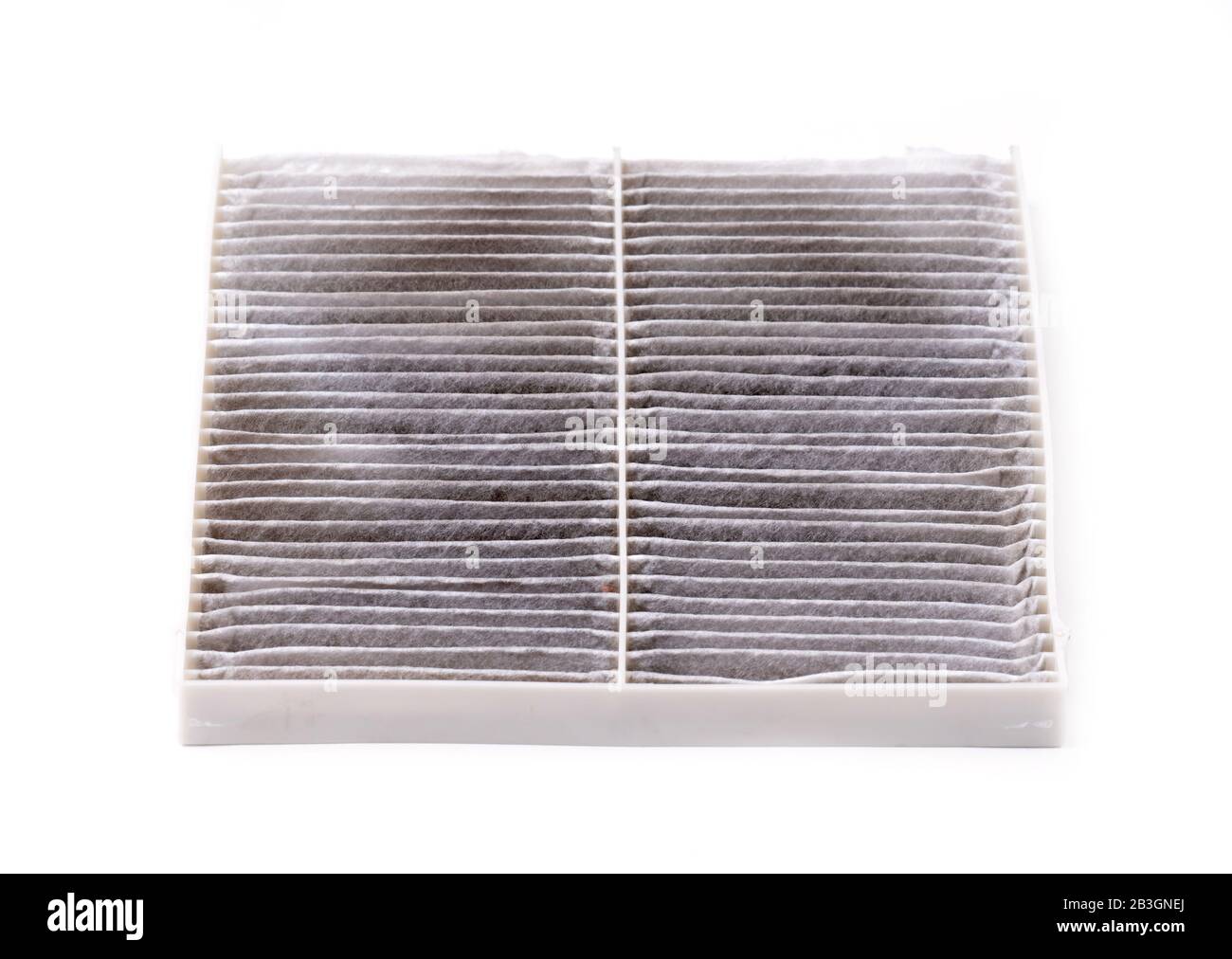 dirty car air conditioning filter isolated on white background Stock ...