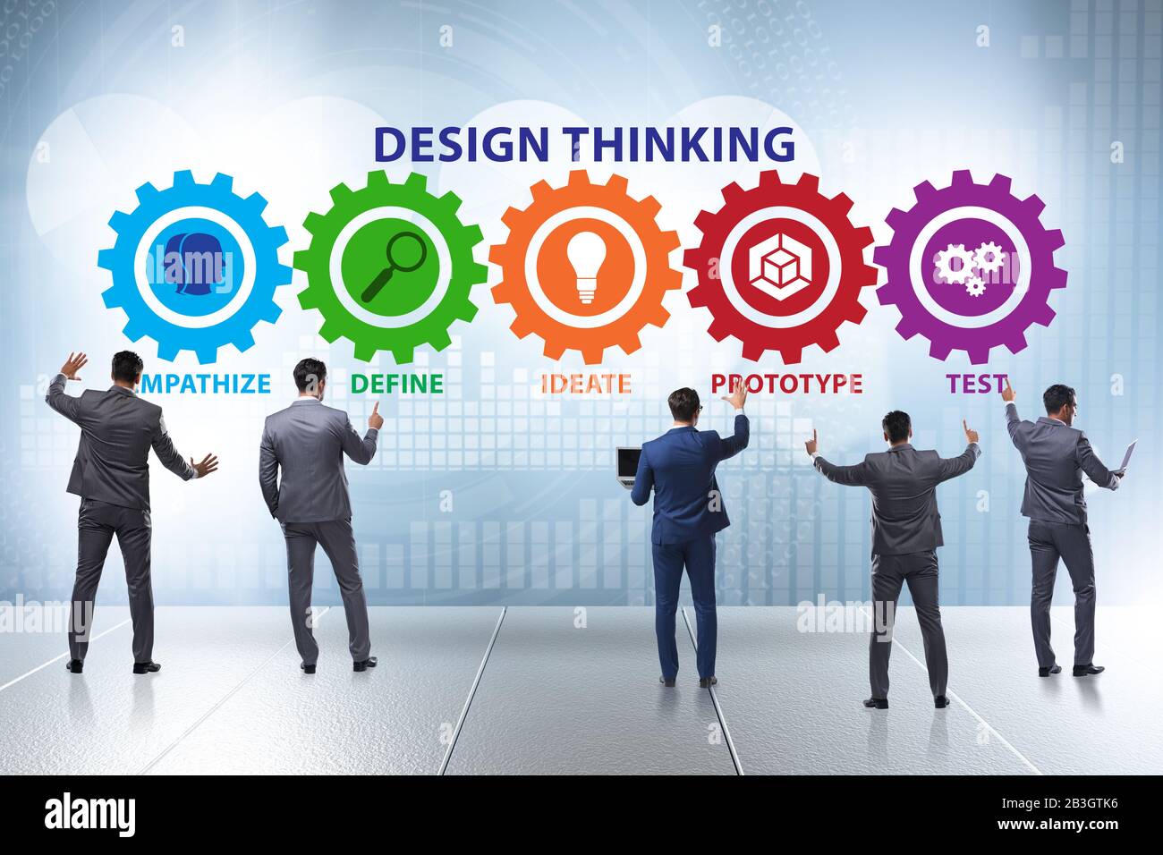 The design thinking concept in software development Stock Photo - Alamy