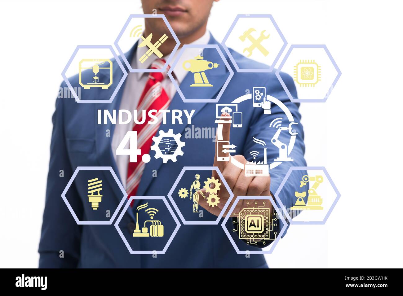 The modern industry 4.0 technical automation concept Stock Photo - Alamy