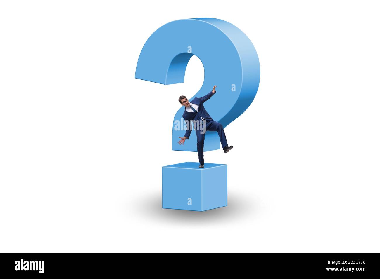 The concept of question and uncertainty Stock Photo - Alamy