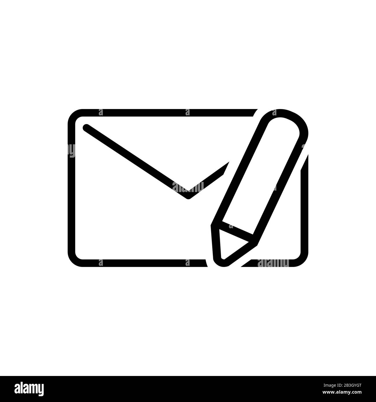 Message edit icon Stock Vector Image & Art - Alamy