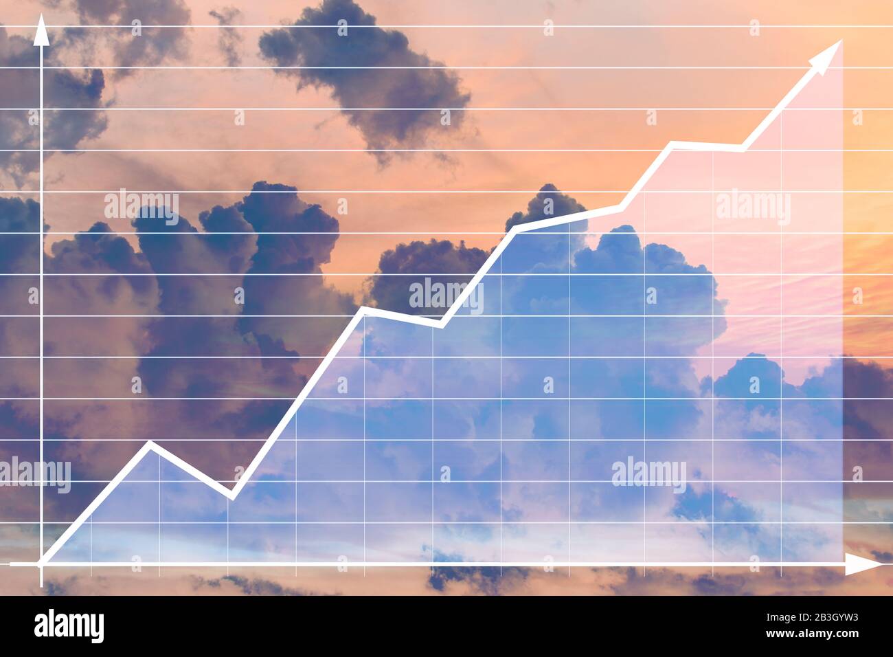 The economic growth concept with charts Stock Photo - Alamy