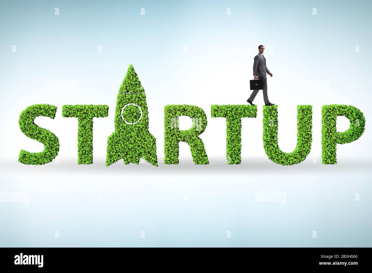 The concept of green start-up and venture capital Stock Photo - Alamy