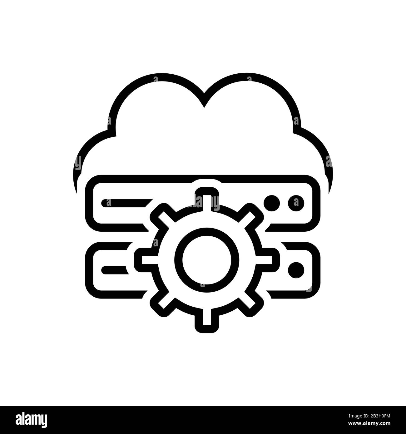 Cloud server icon Stock Vector Image & Art - Alamy