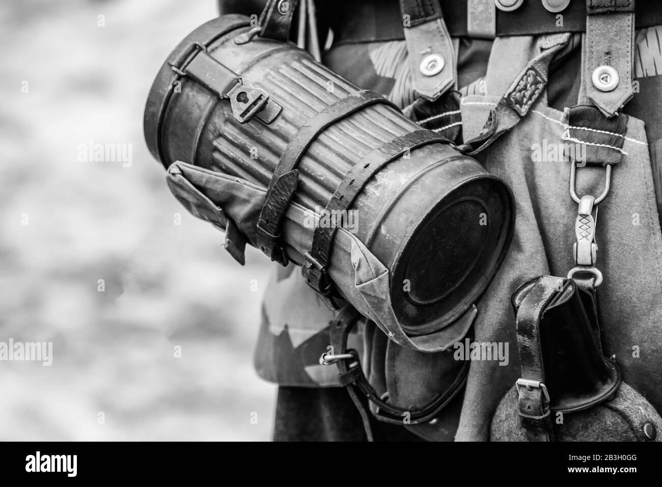 Gas container container German Wehrmacht soldier during the Second ...