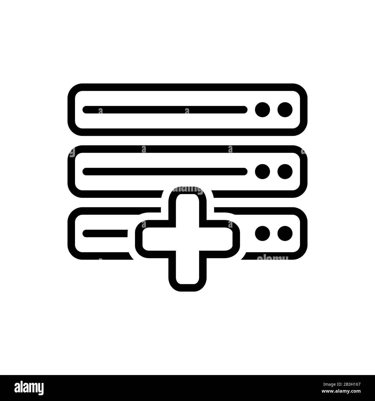 Data Add Icon Stock Vector Image & Art - Alamy