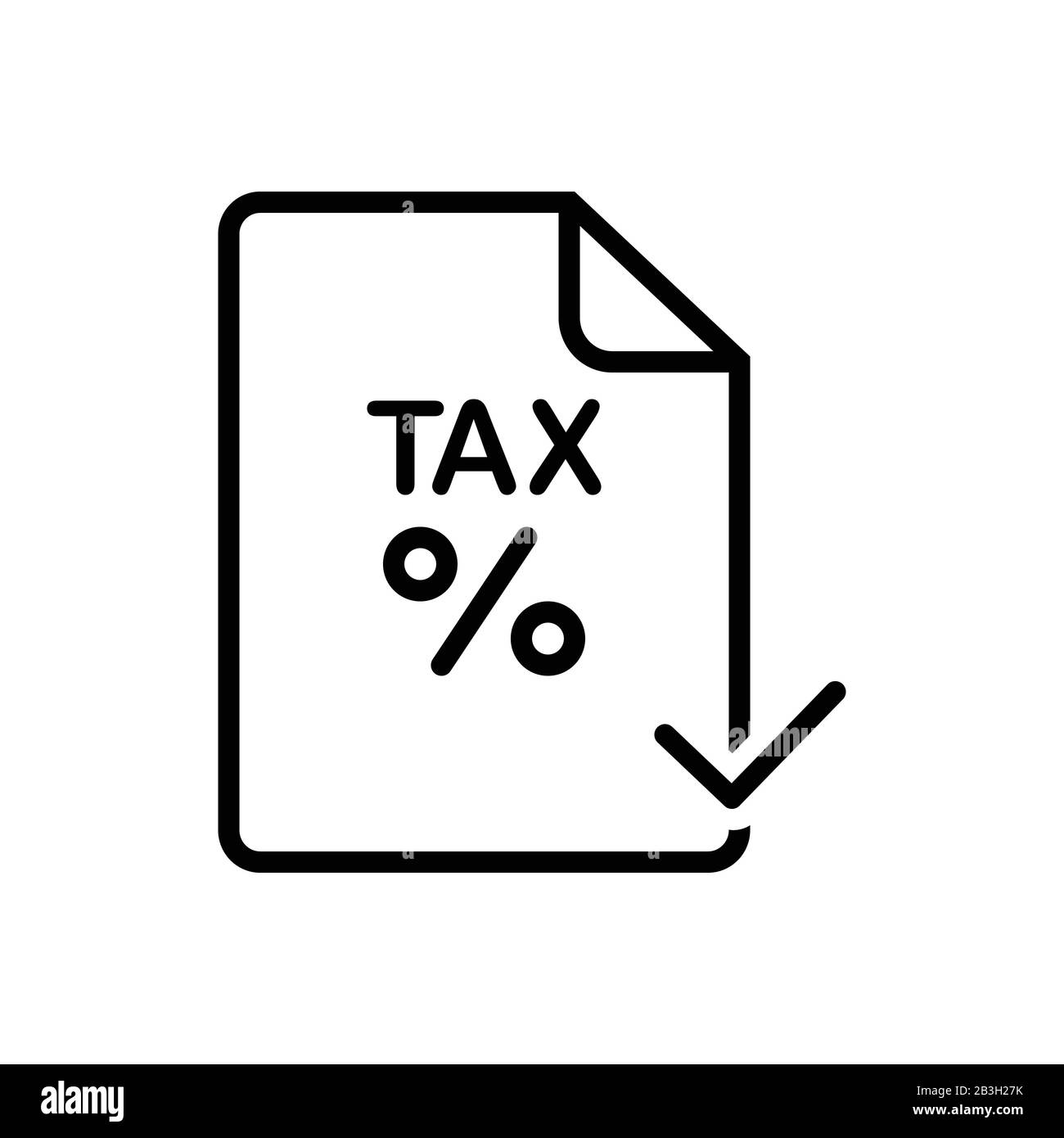 Icon for tax, paid Stock Vector Image & Art - Alamy
