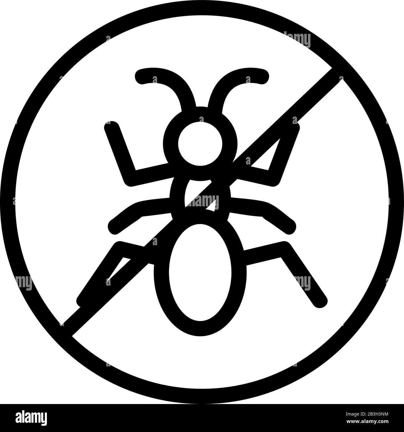 Insect control icon vector. Isolated contour symbol illustration Stock ...