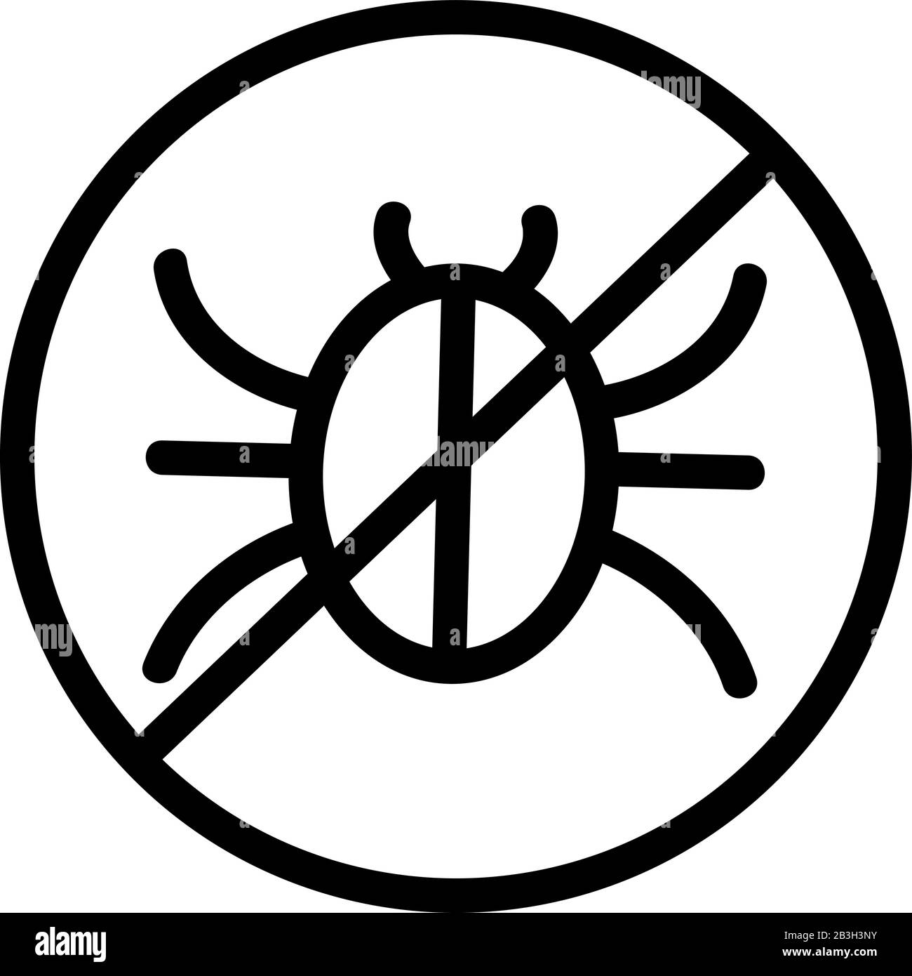 Insect control icon vector. Isolated contour symbol illustration Stock ...