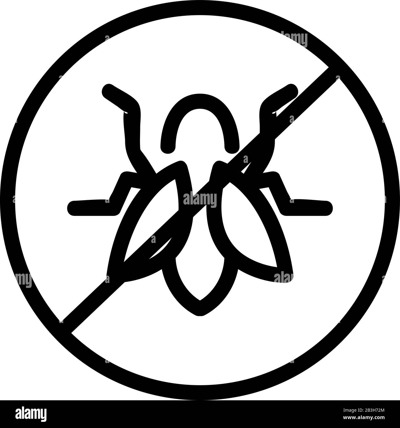 Insect control icon vector. Isolated contour symbol illustration Stock ...