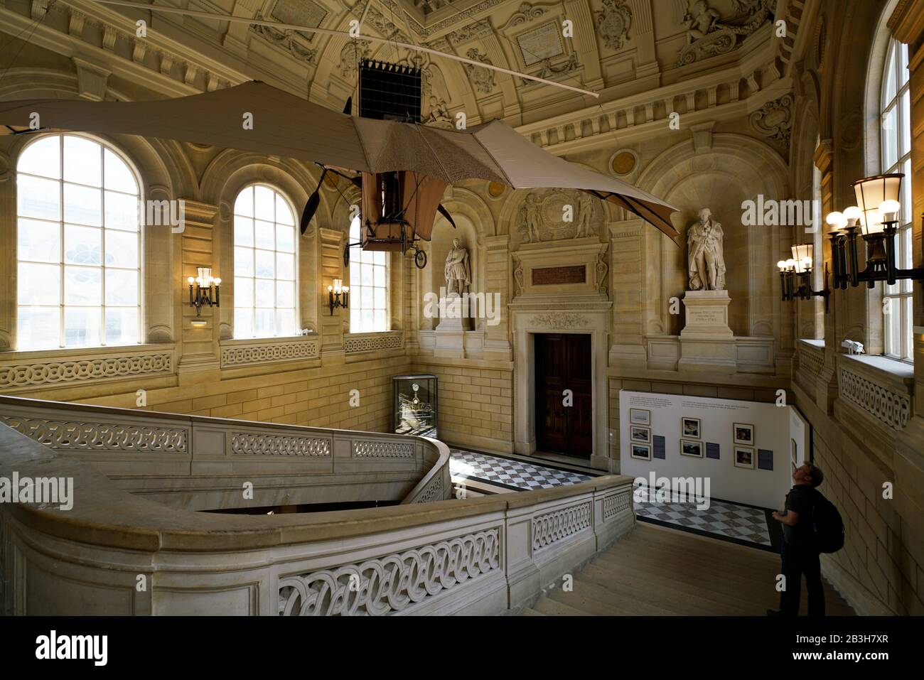The original Clément Ader's Avion III aircraft displaying at the Musée ...