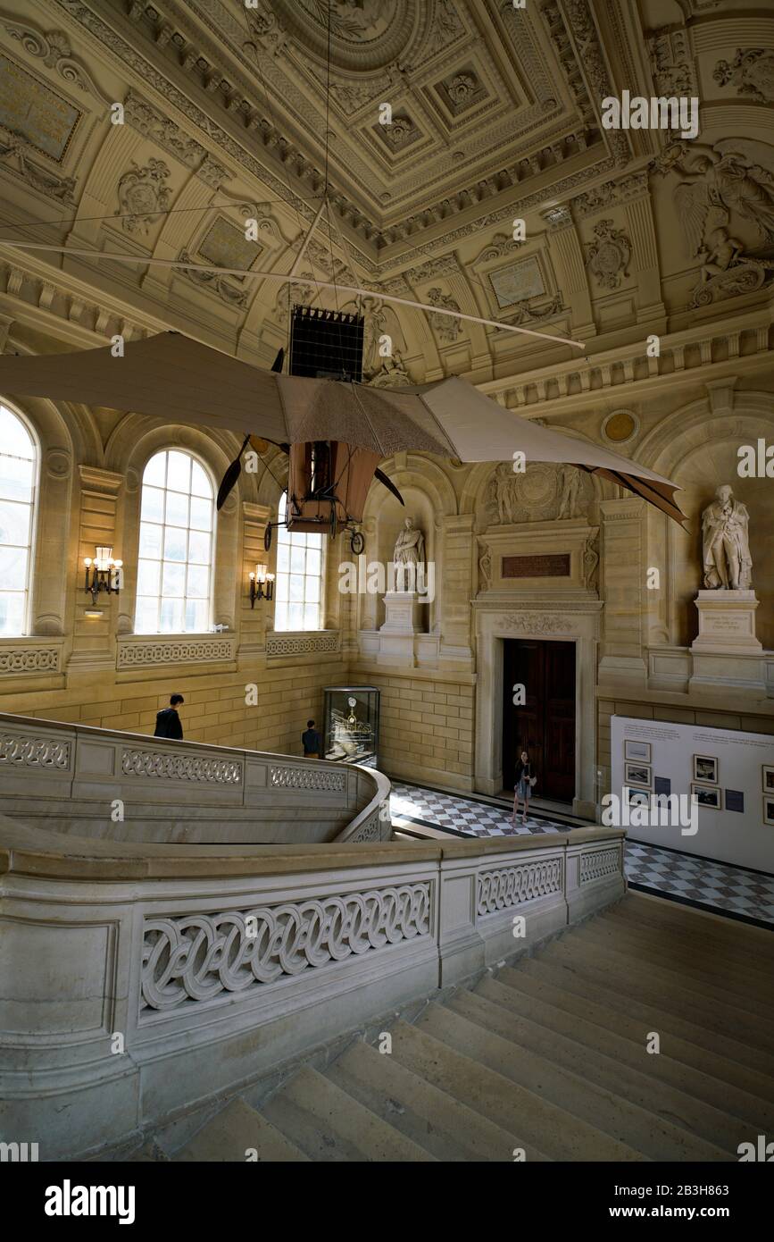 The original Clément Ader's Avion III aircraft displaying at the Musée ...