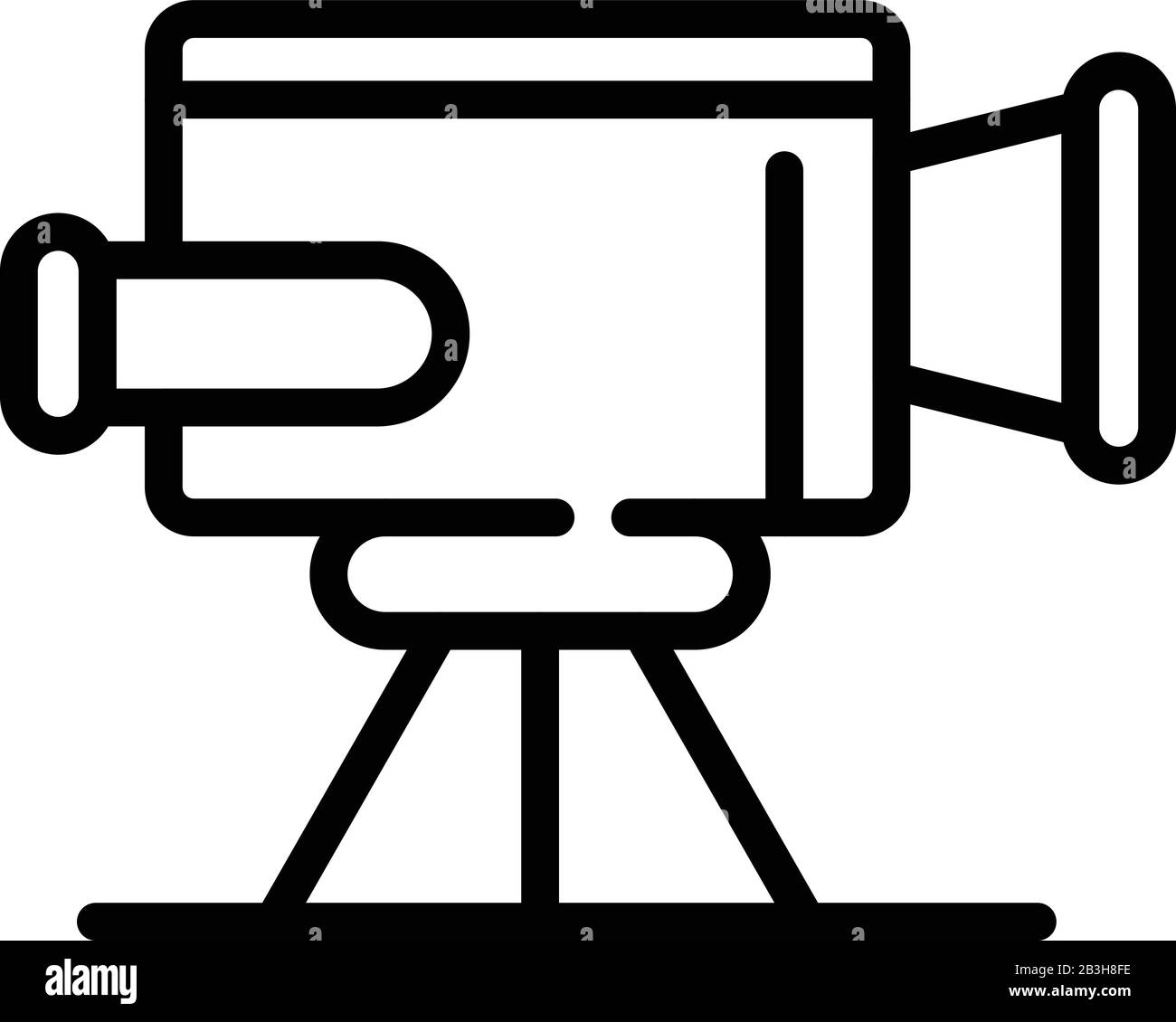 Wedding ceremony video camera icon, outline style Stock Vector Image ...