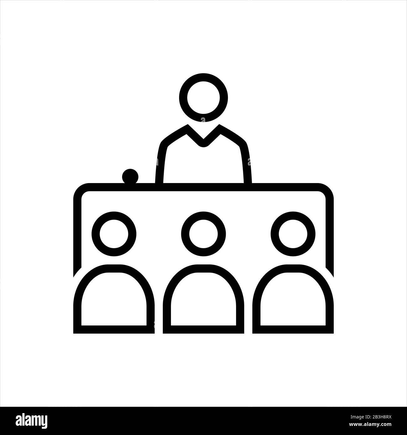 Presentation interview Stock Vector Images - Alamy