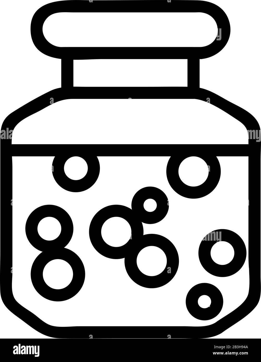 Green pea icon vector. Isolated contour symbol illustration Stock ...