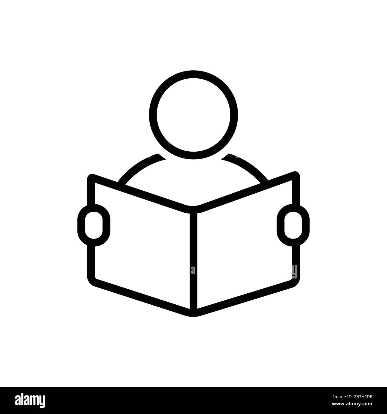 Studying book icon Stock Vector Image & Art - Alamy