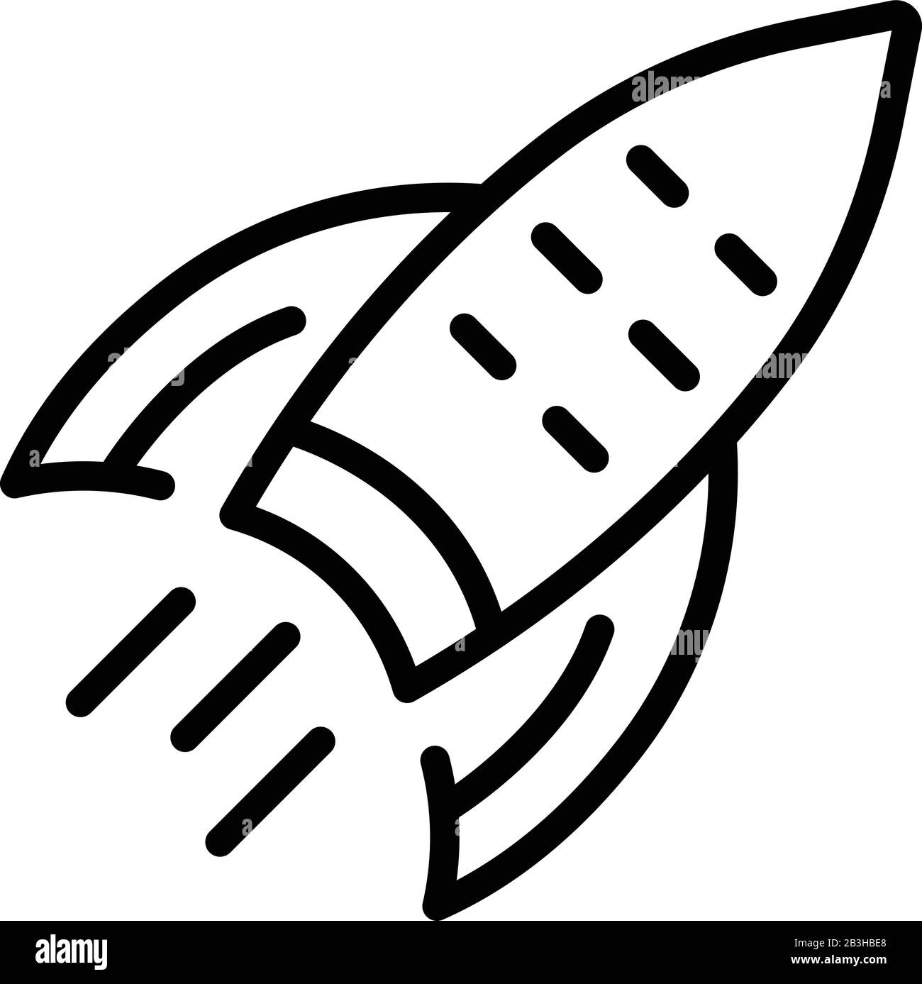 Goal rocket icon, outline style Stock Vector Image & Art - Alamy