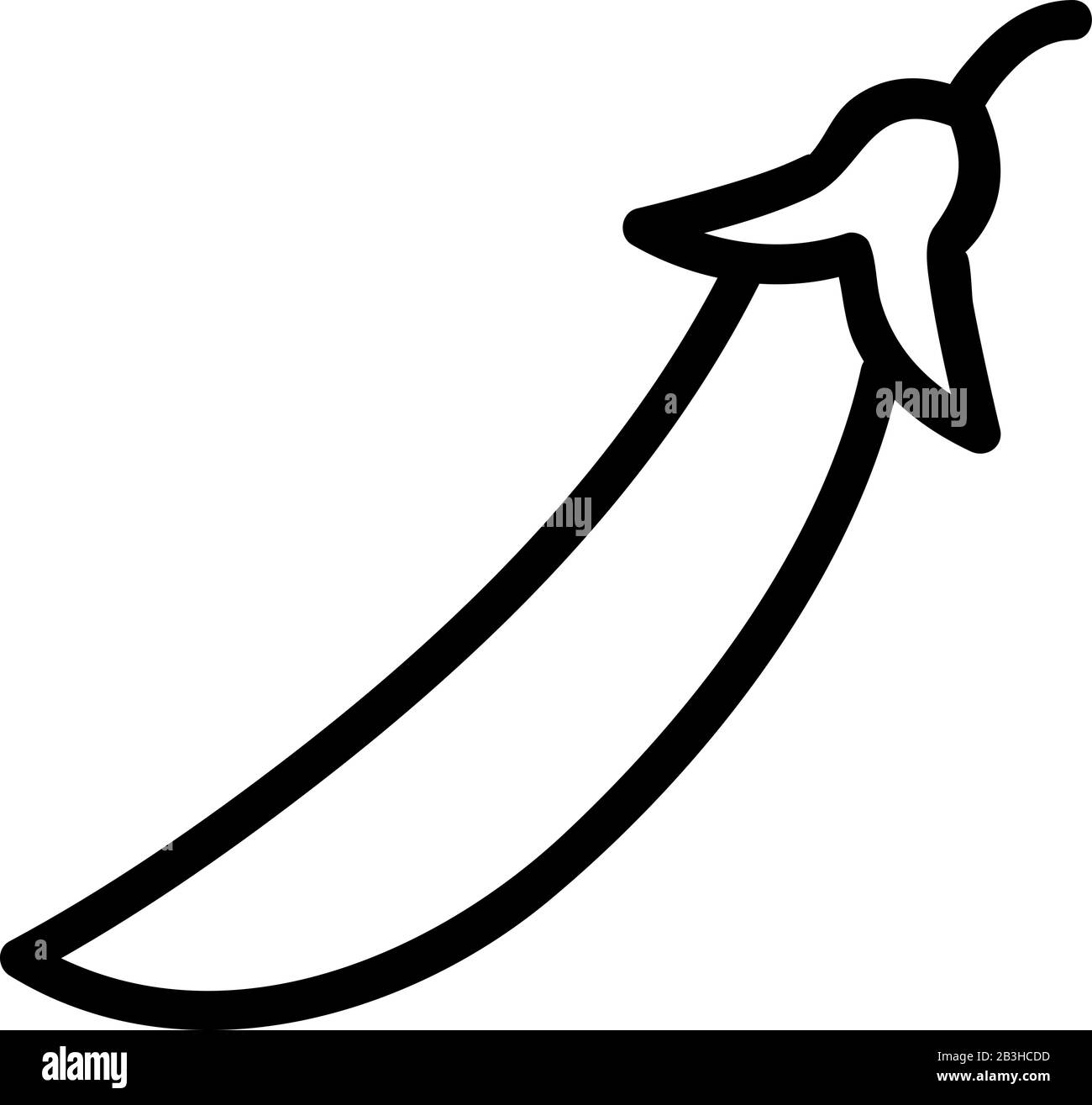 Green pea icon vector. Isolated contour symbol illustration Stock ...