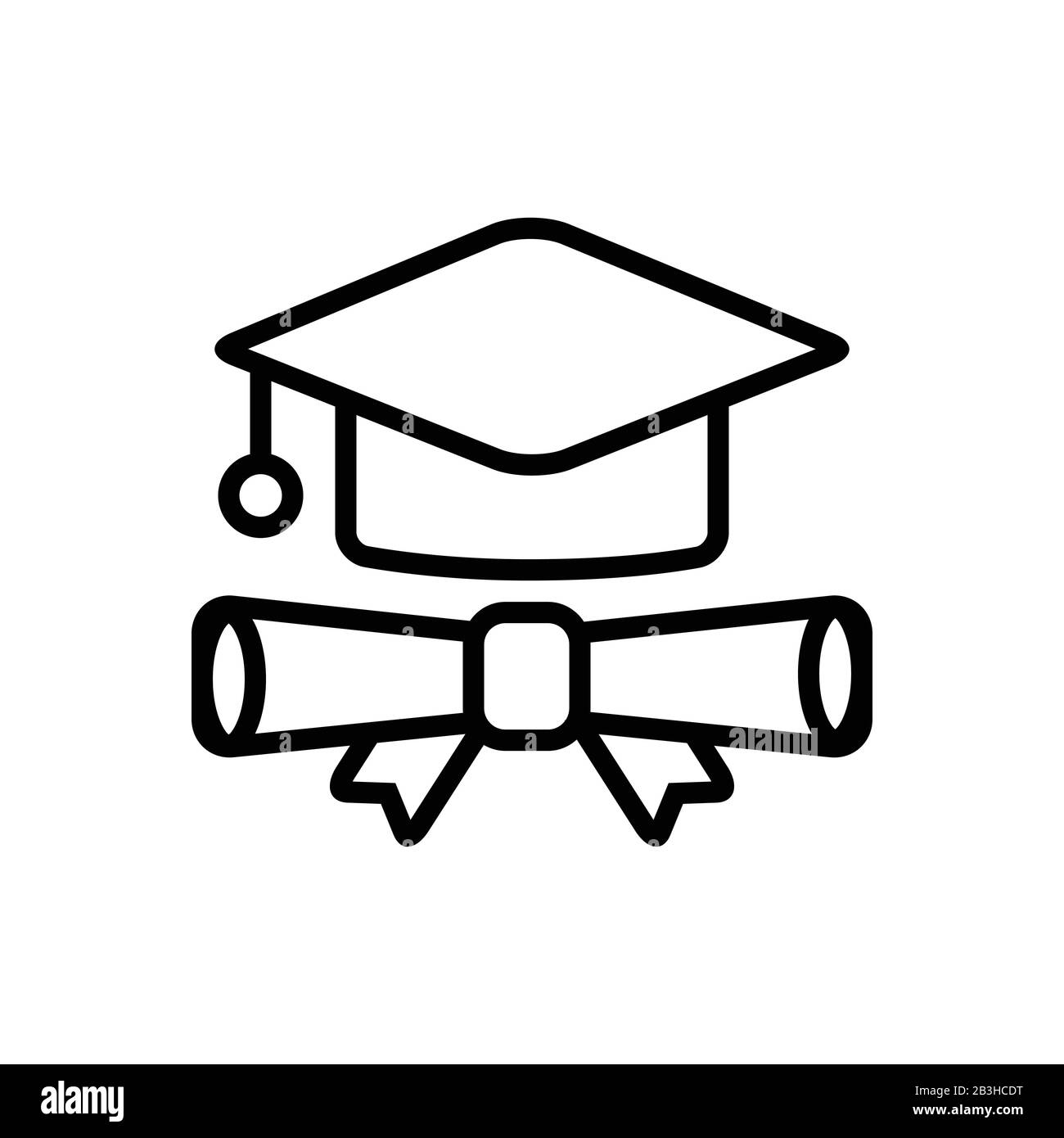 Gradute certificate icon Stock Vector Image & Art - Alamy