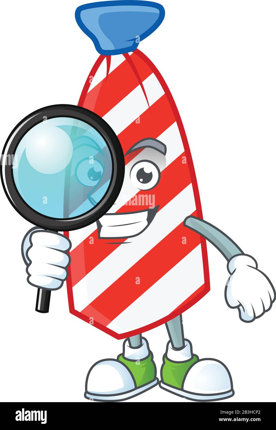 A famous of one eye USA stripes tie Detective cartoon character design ...