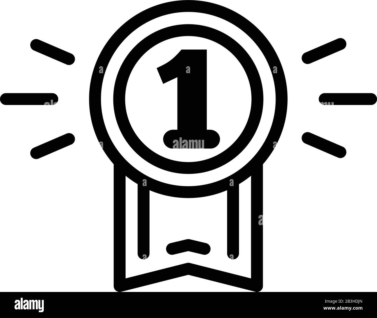 First place emblem icon, outline style Stock Vector Image & Art - Alamy