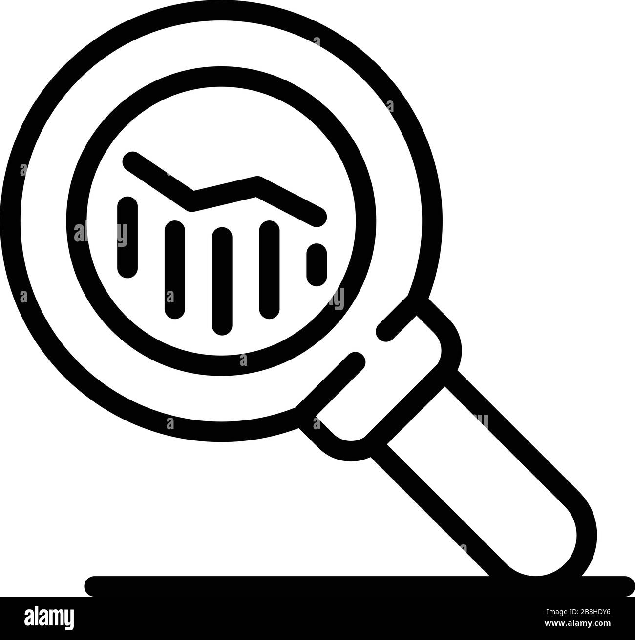 Money loan magnifier icon, outline style Stock Vector Image & Art - Alamy