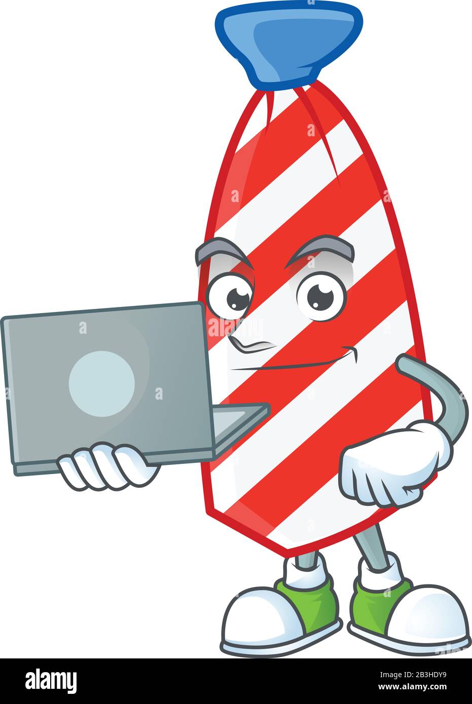 Cartoon red blue striped necktie hi-res stock photography and images ...