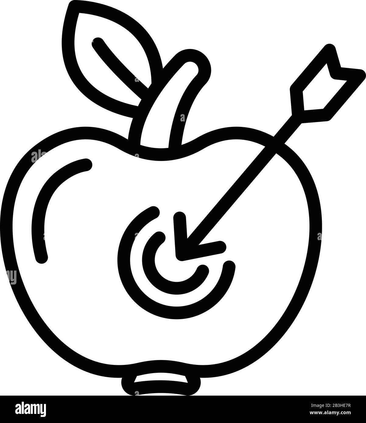 Apple goal achievement icon, outline style Stock Vector Image & Art - Alamy