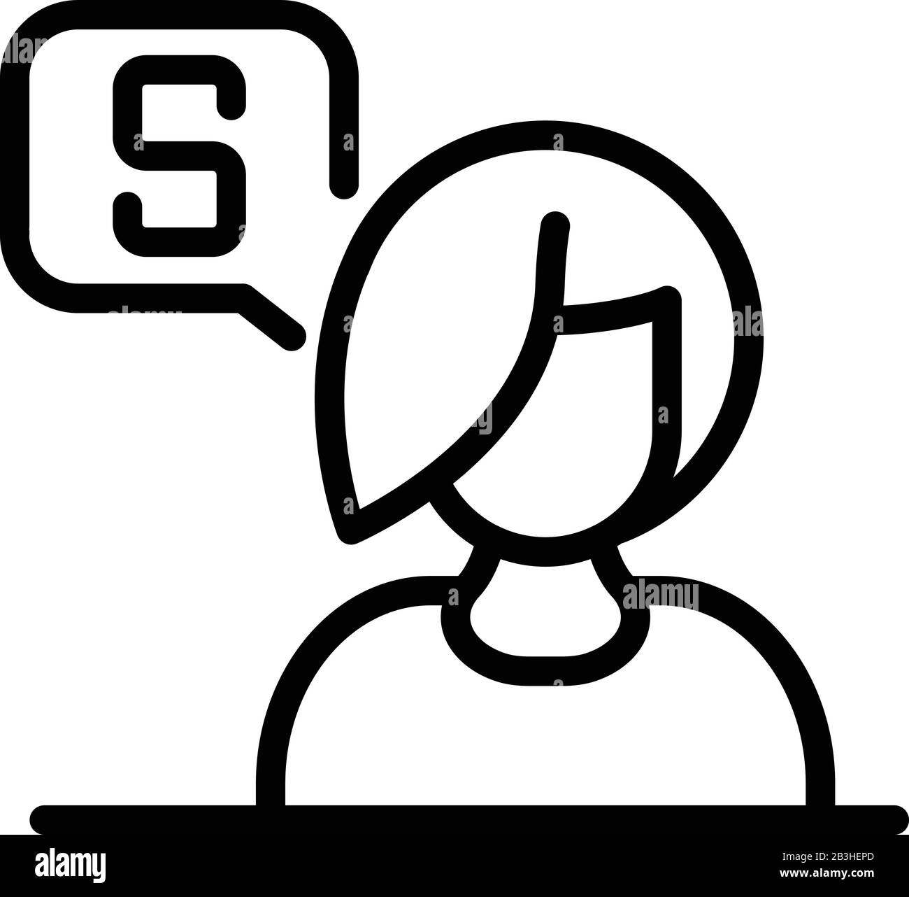 Loan manager icon, outline style Stock Vector Image & Art - Alamy